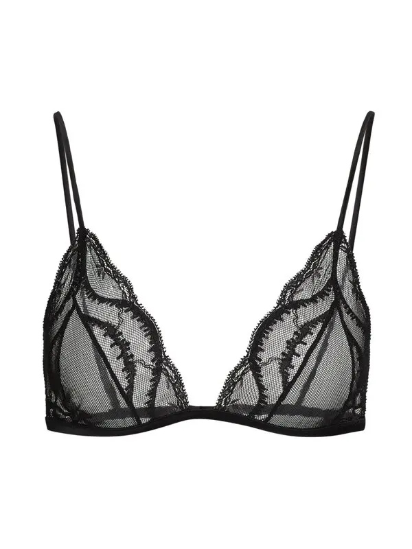 Kiki De Montparnasse Soft Lace Bra - Black