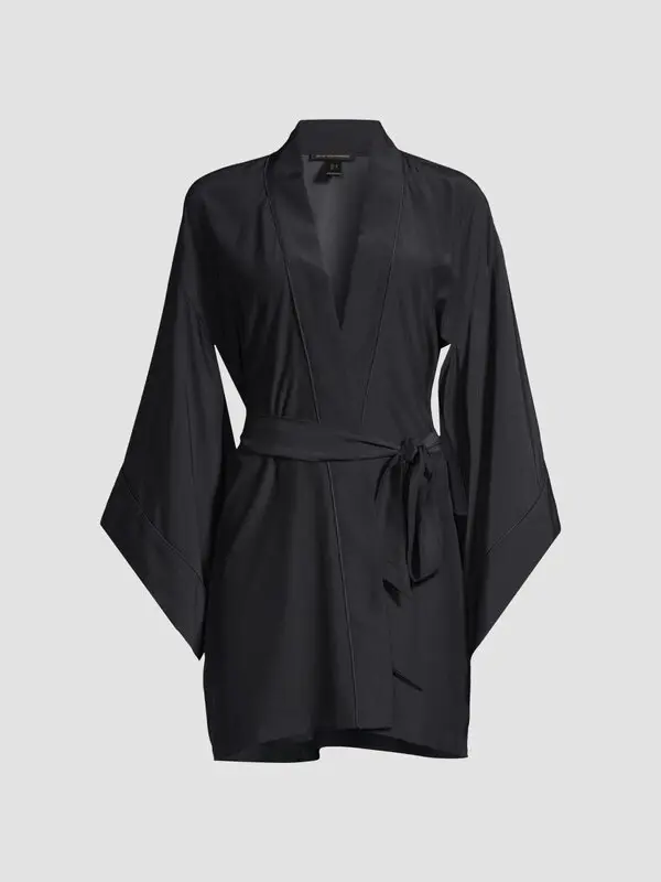 Kiki De Montparnasse Silk Kimono-inspired Robe - Ivory