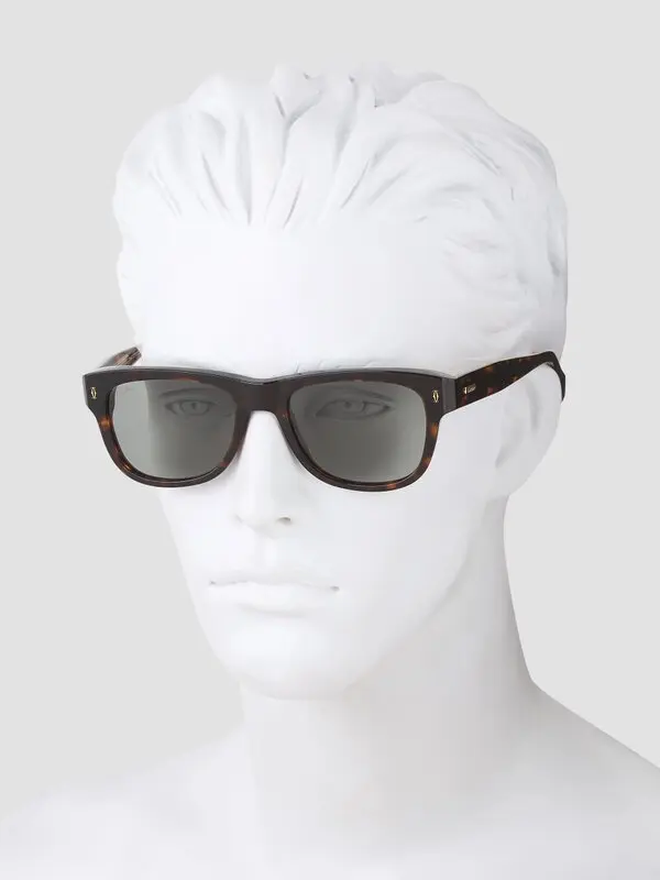 Cartier Initiation 55mm Rectangular Sunglasses