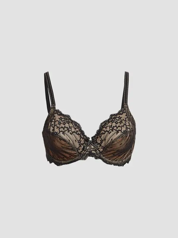 Chantelle Rive Gauche Three-part Cup Bra - Black