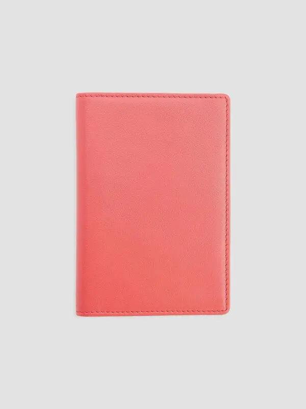ROYCE NEW YORK Rfid-blocking Leather Passport Case - Red