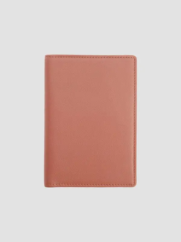 ROYCE NEW YORK Rfid-blocking Leather Passport Case - Tan