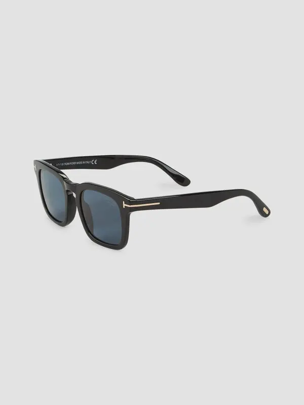 TOM FORD Dax 50mm Square Sunglasses - Black