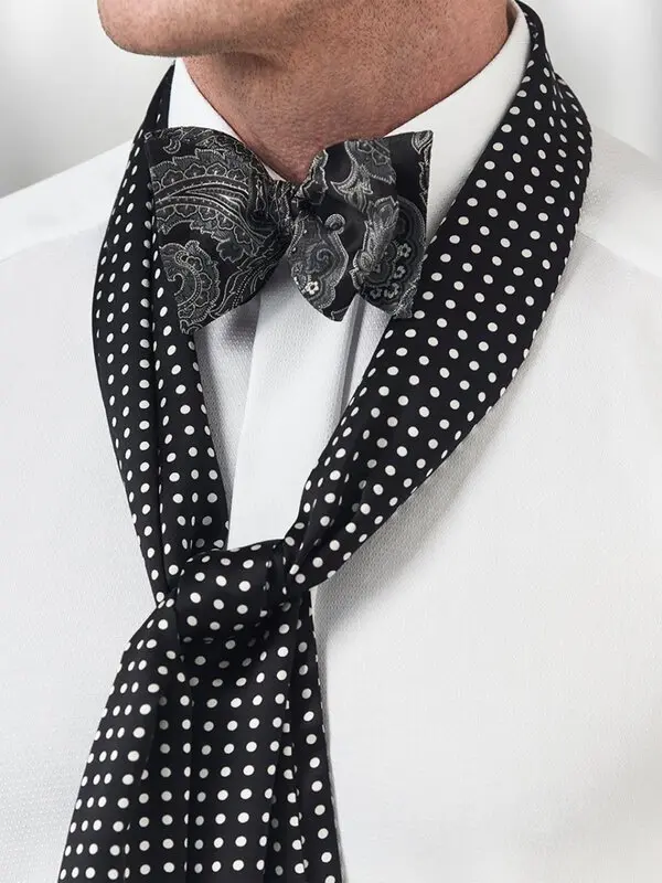 Eton Polka Dot Silk Scarf