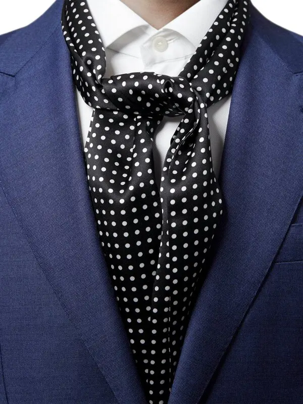 Eton Polka Dot Silk Scarf