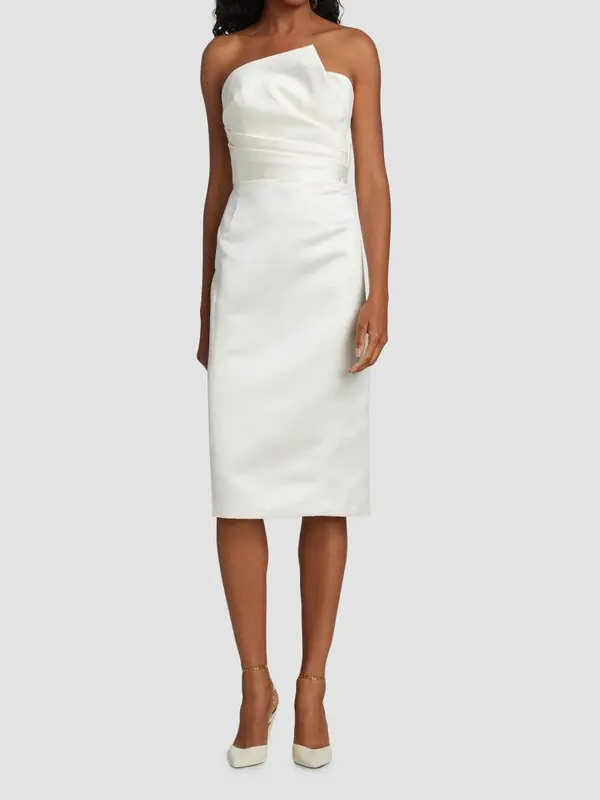 Amsale Strapless Slim Dress