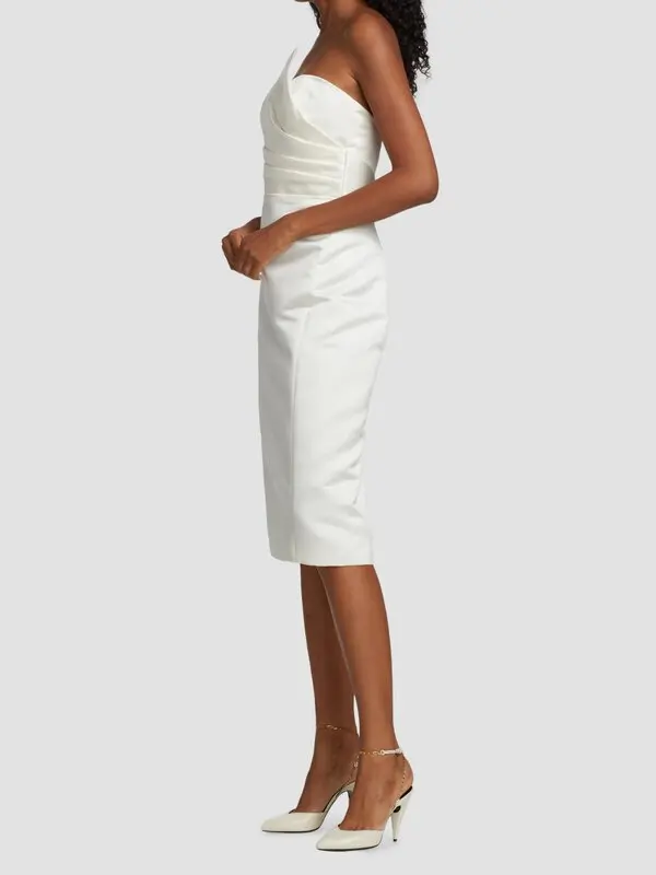 Amsale Strapless Slim Dress