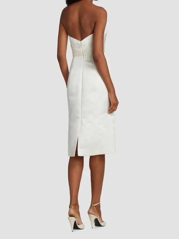 Amsale Strapless Slim Dress