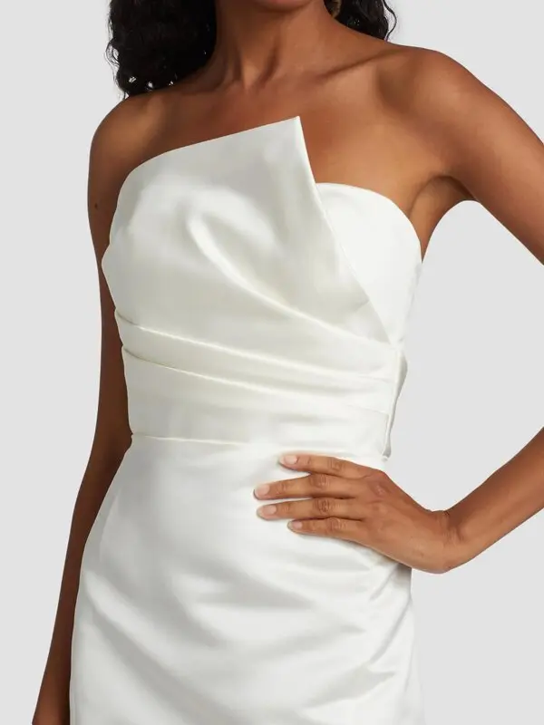 Amsale Strapless Slim Dress