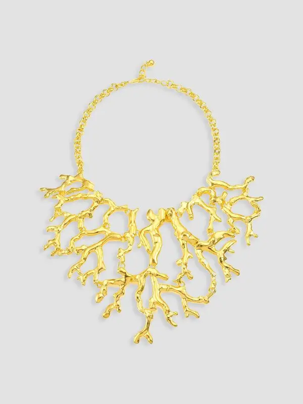 KENNETH JAY LANE Branch Statet Bib Necklace