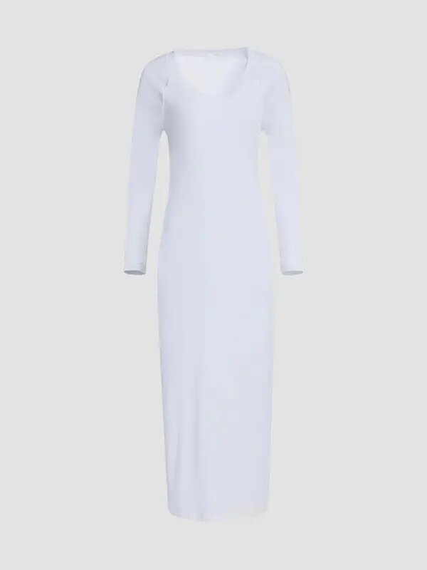 Hanro Pure Essence Long-sleeve Gown - Blue Glow