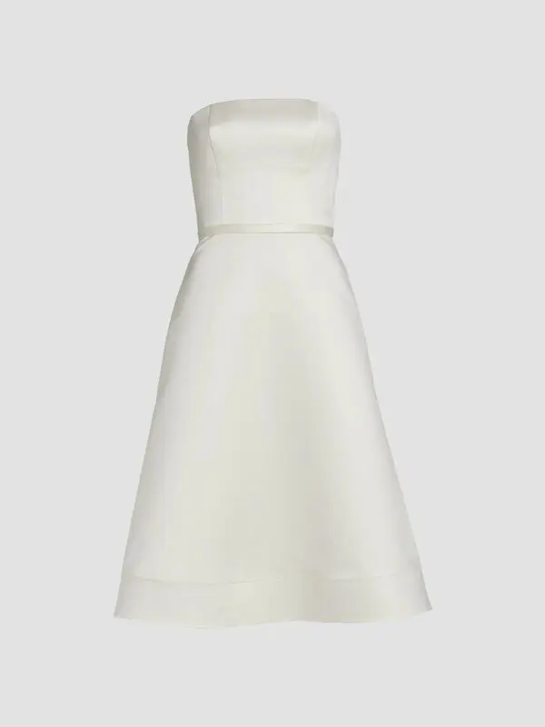 Amsale Duchesse Satin Strapless Dress