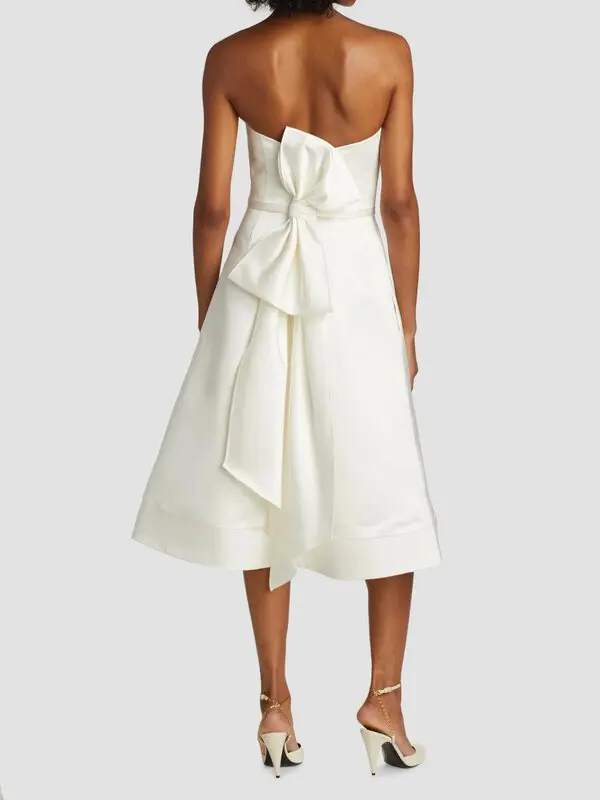 Amsale Duchesse Satin Strapless Dress