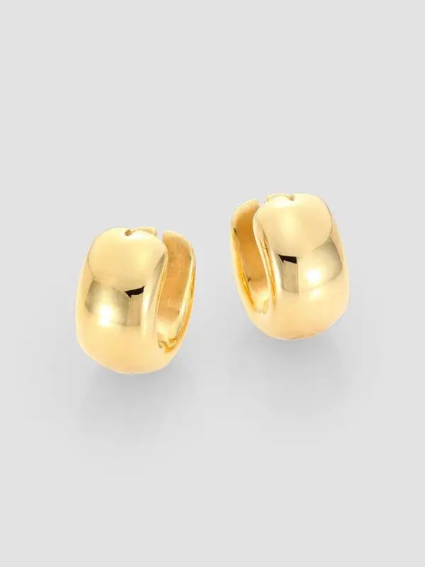 Roberto Coin 18k Yellow Huggie Hoop Earrings/0.6