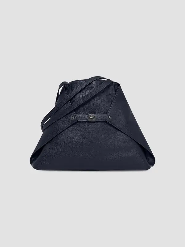 Akris Ai Leather Tote - Denim