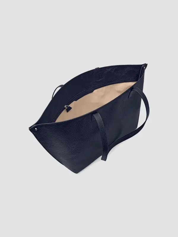 Akris Ai Leather Tote - Denim