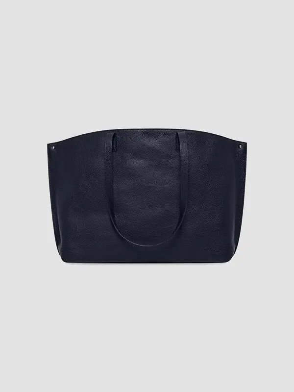 Akris Ai Leather Tote - Denim
