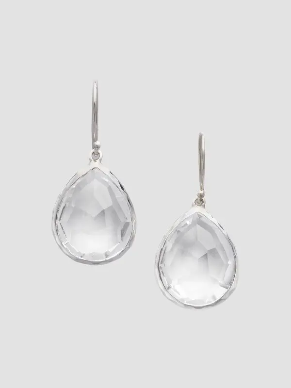 Ippolita Rock Candy Sterling & Clear Quartz Teardrop Earrings