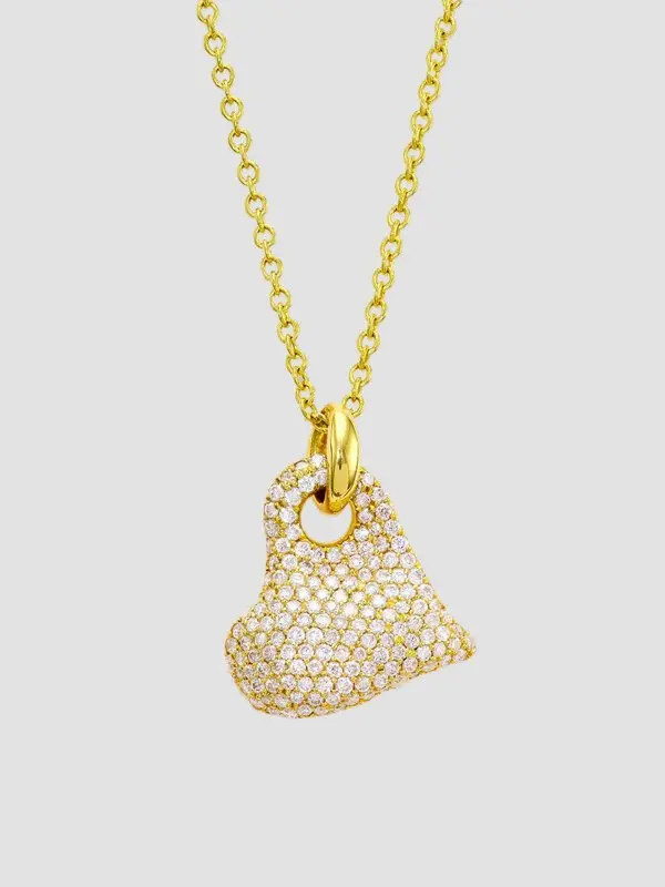 Ippolita Stardust 18k & Diamond Pavé Heart Necklace - Gold