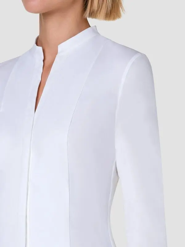 Akris Elets Poplin Blouse - White