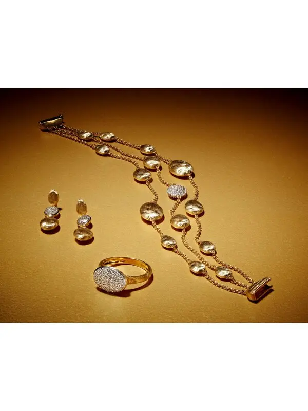 Marco Bicego Siviglia Diamond & 18k Yellow Triple-drop Earrings