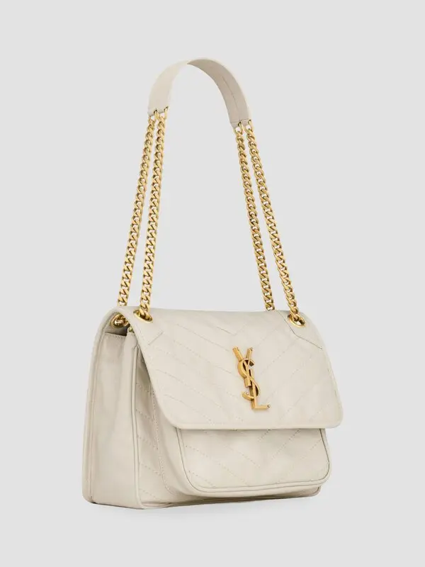 Saint Laurent Niki Shoulder Bag - White