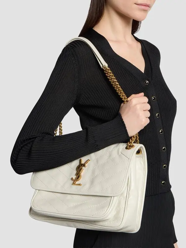 Saint Laurent Niki Shoulder Bag - White