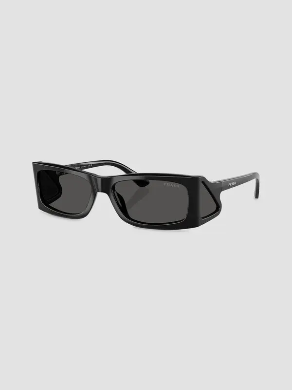 Prada 56mm Rectangular Sunglasses