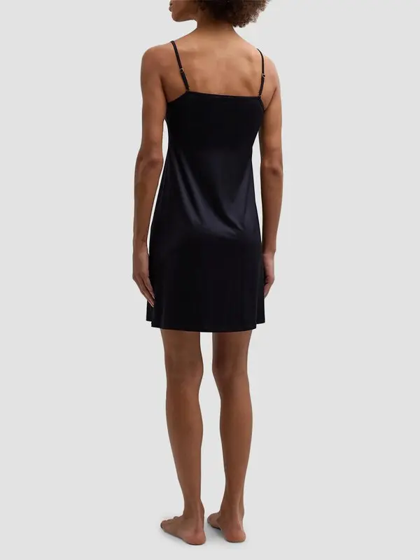 Hanro Satin Deluxe Slip - Black