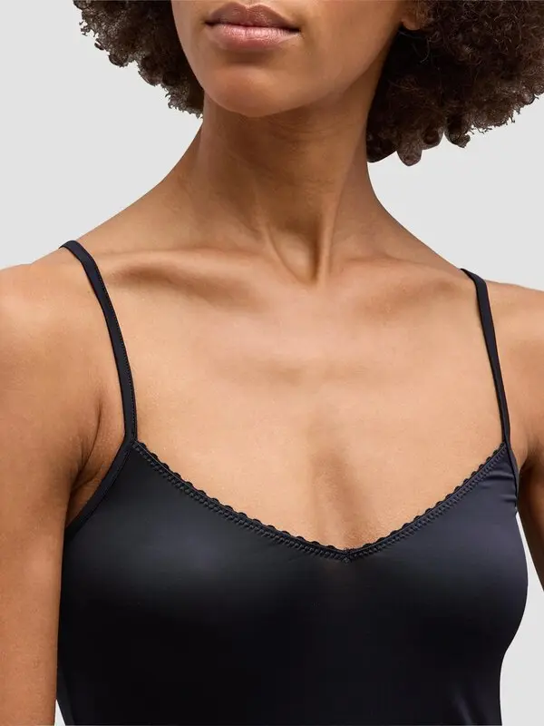 Hanro Satin Deluxe Slip - Black