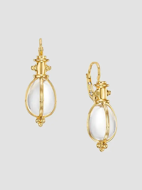 Temple St. Clair Florence86 Rock & 18k Yellow Amulet Drop Earrings