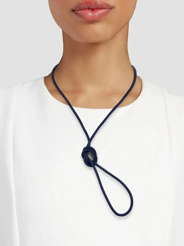 Temple St. Clair Florence86 Leather Cord Necklace - Royal Blue