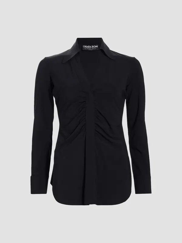 Chiara Boni La Petite Robe Shohreh Ruched Top - Black