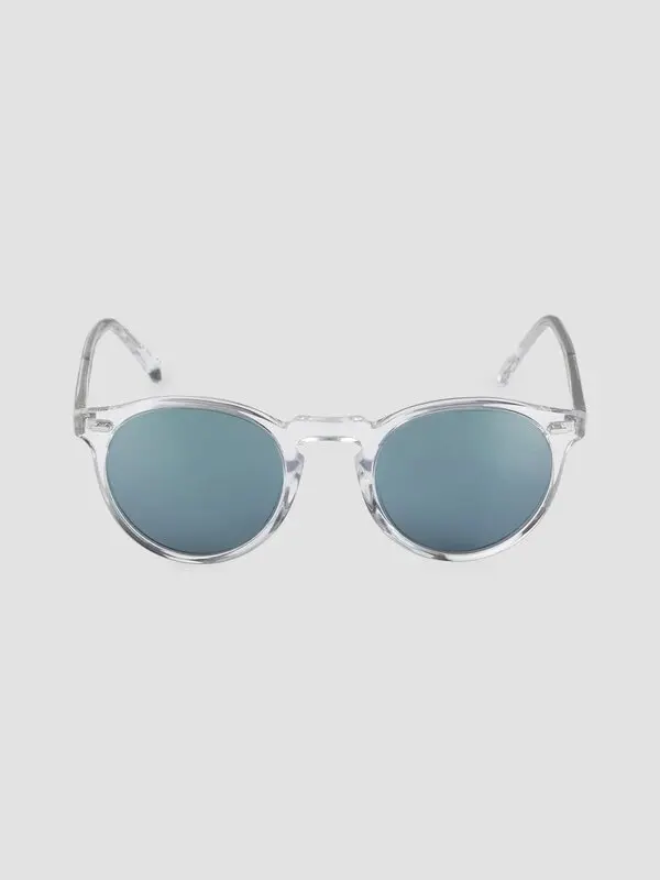 Oliver Spencer Gregory Peck 1962 50mm Round Sunglasses - Neutral