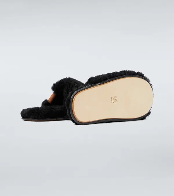 Loewe Shearling Slippers