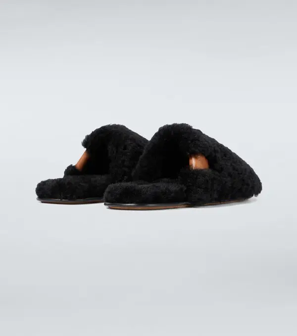 Loewe Shearling Slippers