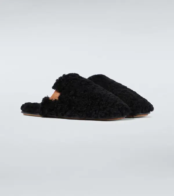 Loewe Shearling Slippers