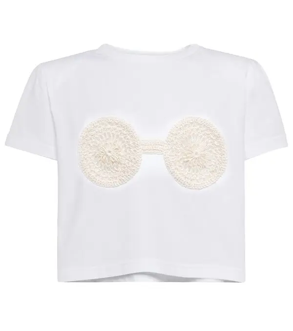 Magda Butrym Embroidered T-shirt - White