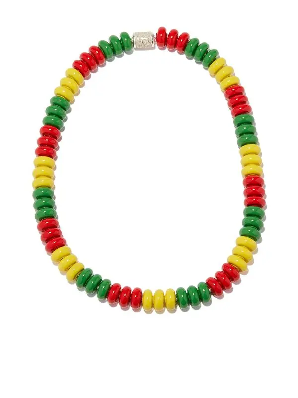 Lauren Rubinski Enamel Donut Necklace - Multicolour