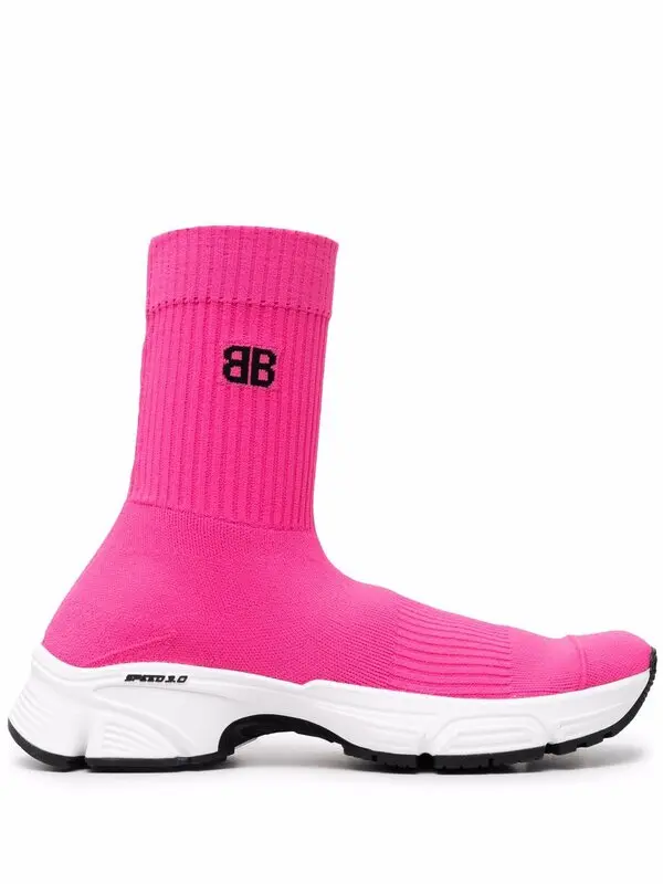 Balenciaga Speed 3.0 Sock-style Sneakers - Pink