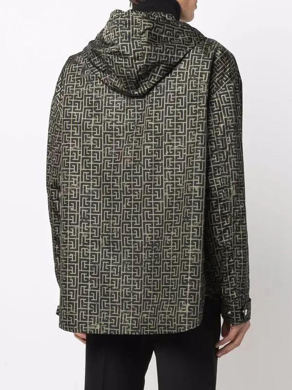 Balmain Repeat-logo Parka