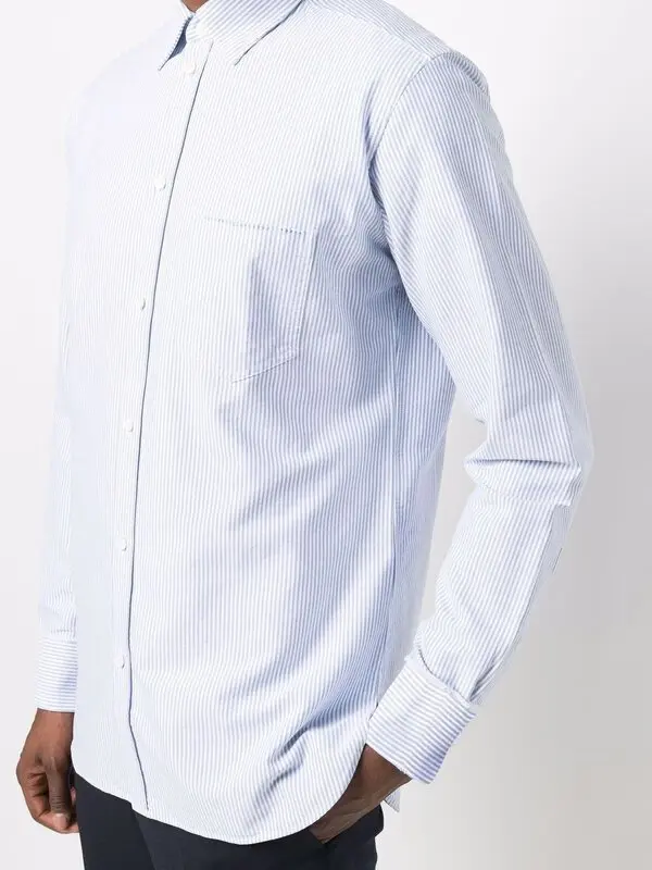 GOLDEN GOOSE Striped Shirt - Blue