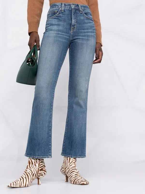 NILI LOTAN High-rise Bootcut Jeans