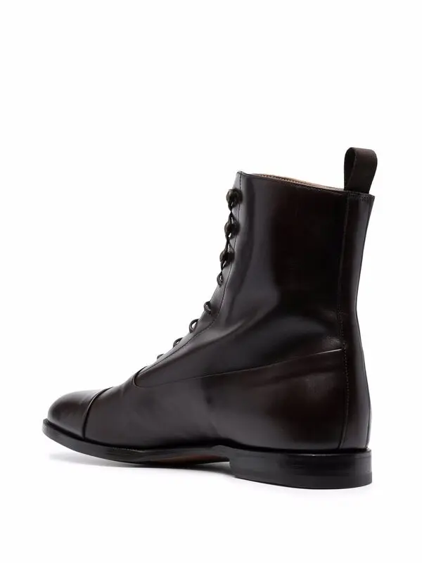 SCAROSSO Archie Lace-up Boots - Brown
