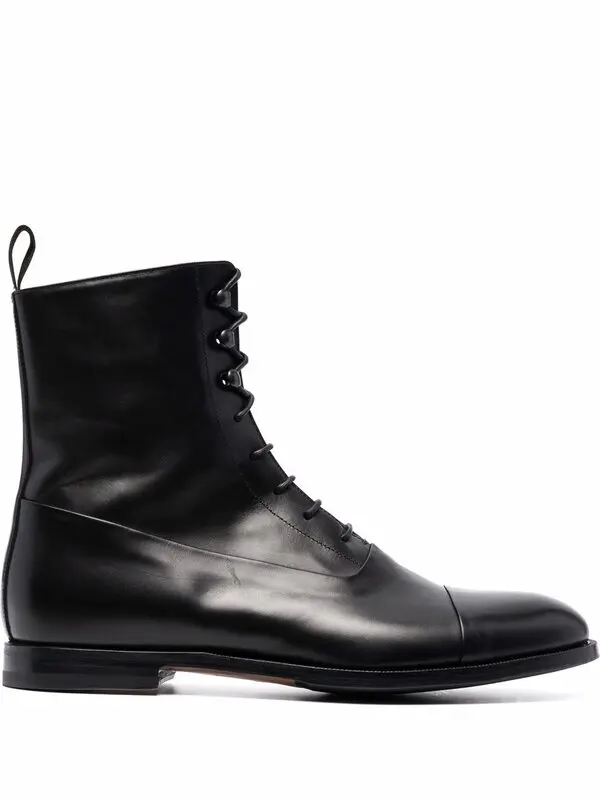 SCAROSSO Archie Lace-up Boots - Black