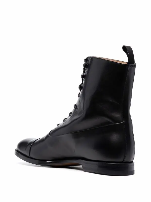 SCAROSSO Archie Lace-up Boots - Black