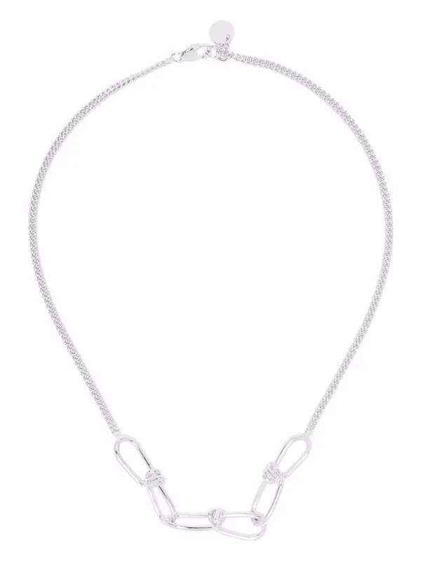 Annelise Michelson Boyfriend Triple Xs Chain Necklace - Silver