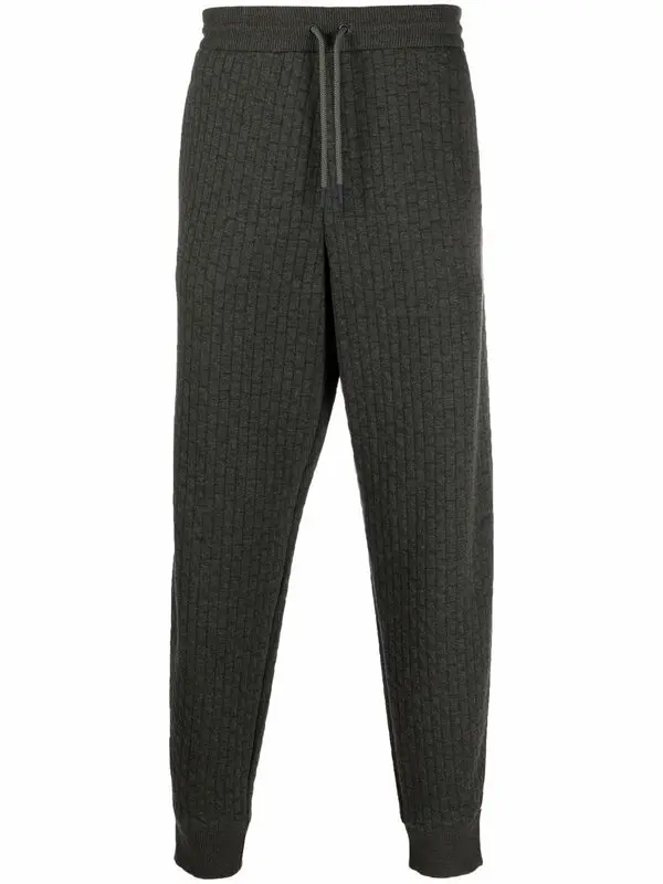 Giorgio Armani Ribbed Side-stripe Trousers