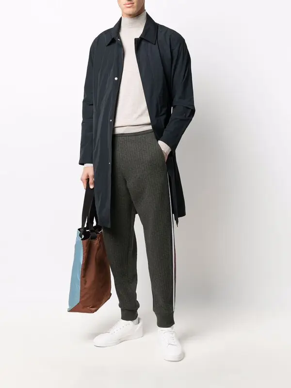 Giorgio Armani Ribbed Side-stripe Trousers