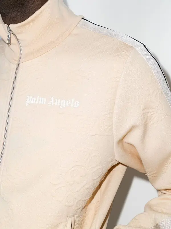Palm Angels ベージュ ジャージ Palm Angels Bandana-Print Zip-Up Track Jacket In Neutrals - 50